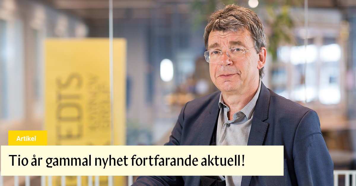 Tio år gammal nyhet fortfarande aktuell